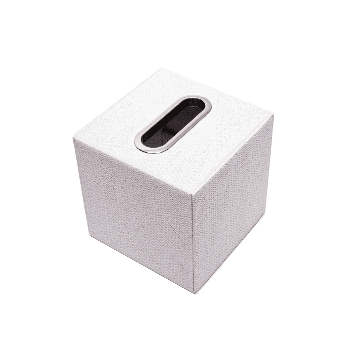 Arte Pelle Passion in Leather. SQUARE TISSUE BOX WITH METAL OPENING