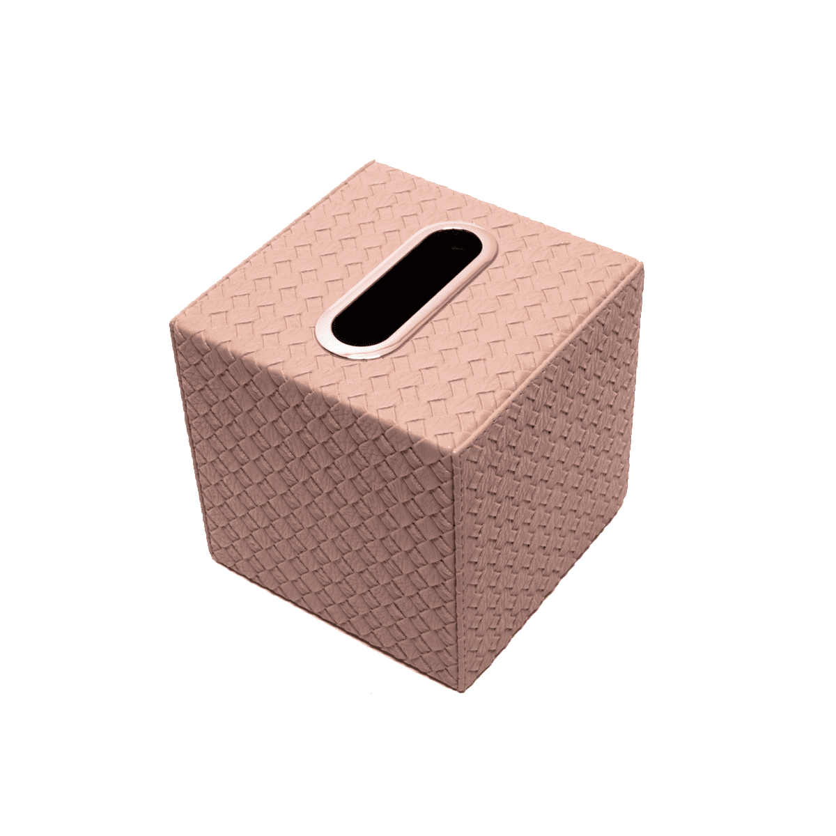 Arte Pelle Passion in Leather. SQUARE TISSUE BOX WITH METAL OPENING